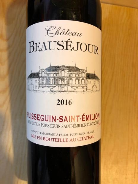 2016 Château Beauséjour (Puisseguin-St. Émilion), France, Bordeaux ...