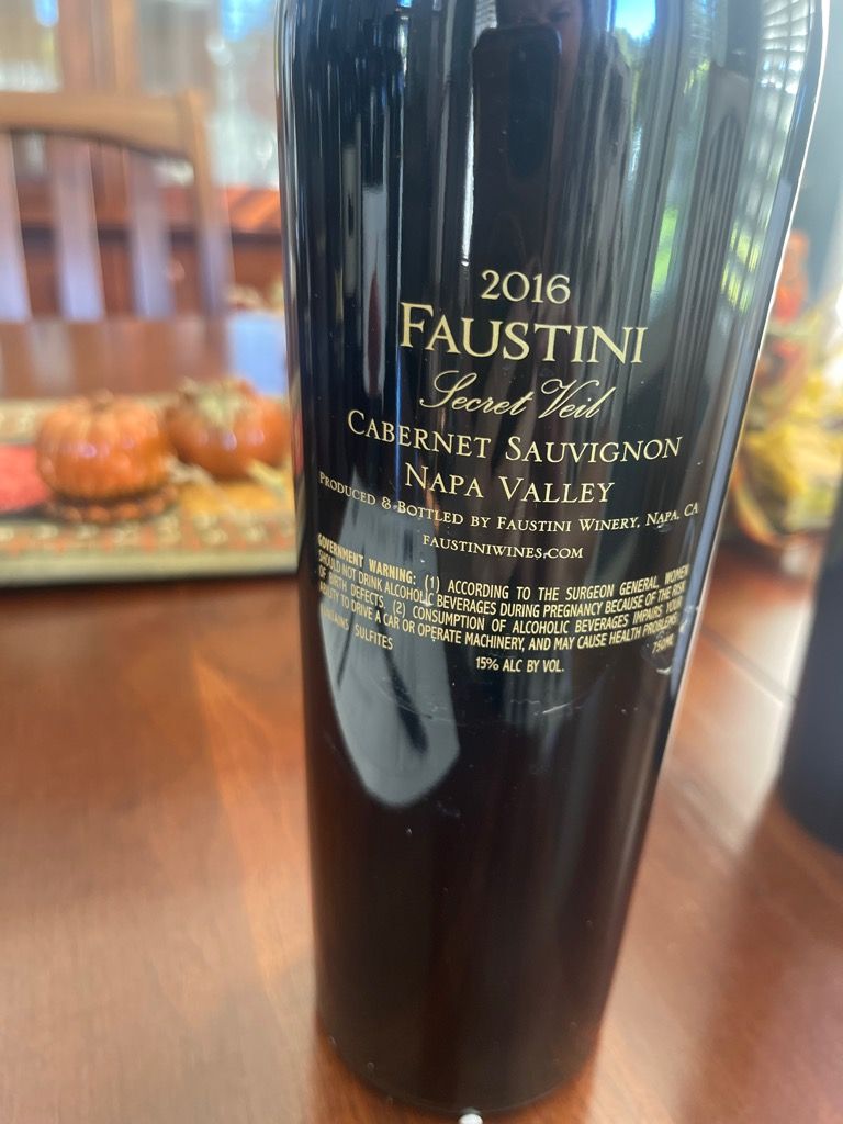2019 Faustini Secret Veil, USA, California, Napa Valley - CellarTracker