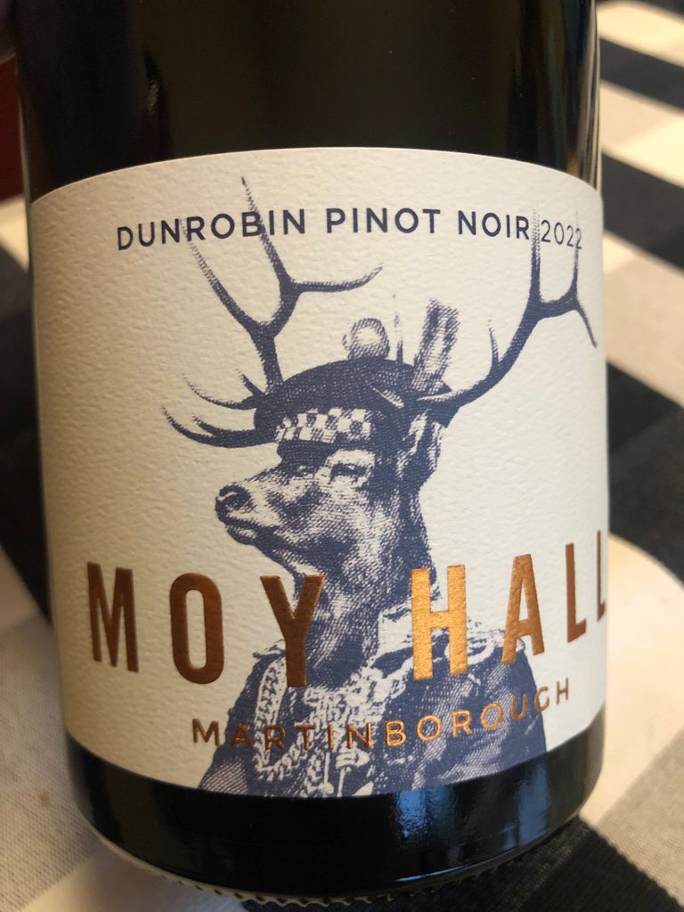2022 Moy Hall Pinot Noir Dunrobin, New Zealand, North Island, Wairarapa ...