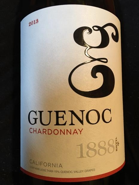 2013 Guenoc Chardonnay, USA, California - CellarTracker