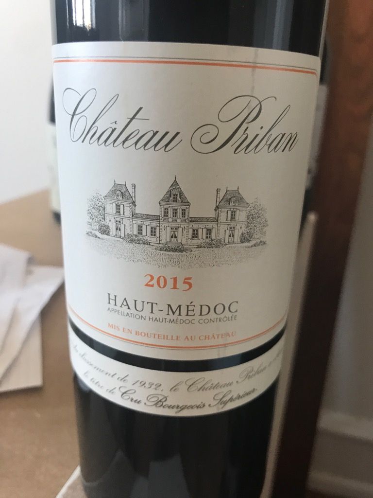 2015 Château Priban, France, Bordeaux, Médoc, Haut-Médoc - CellarTracker