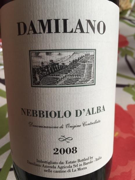 2008 Damilano Nebbiolo d'Alba, Italy, Piedmont, Alba, Nebbiolo d'Alba ...
