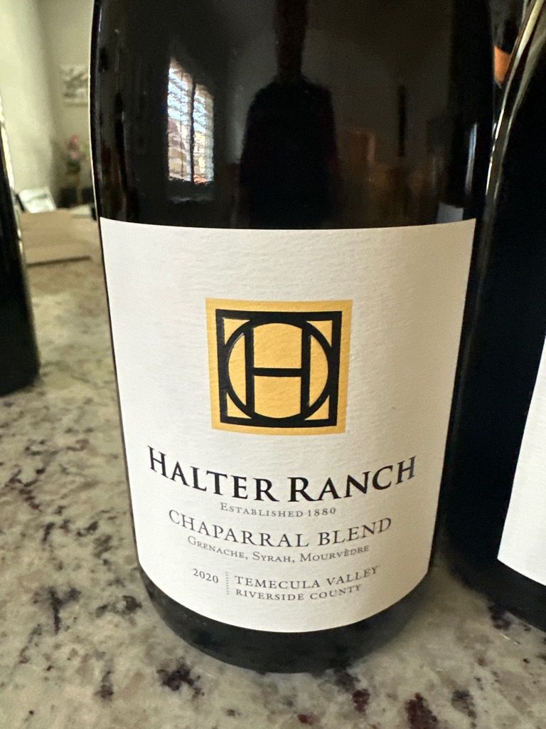 2020 Halter Ranch Chaparral Blend, USA, California, South Coast ...