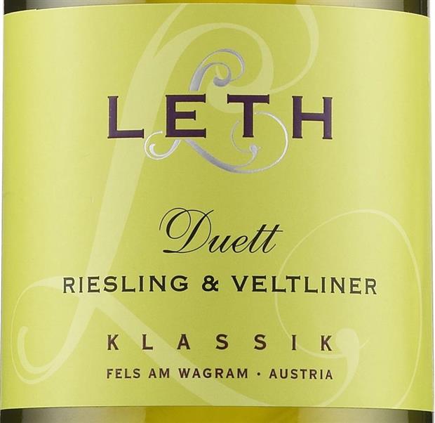 2014 Leth Duett Riesling/Gruner Veltliner, Austria - CellarTracker