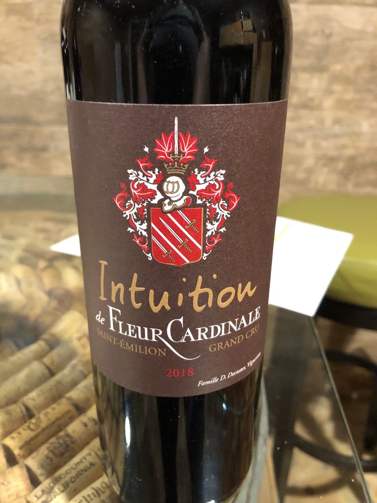 2018 Château Fleur Cardinale Intuition de Fleur Cardinale, France ...