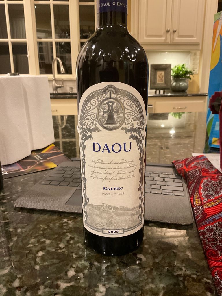 2022 Daou Vineyards Malbec, USA, California, Central Coast, Paso Robles ...