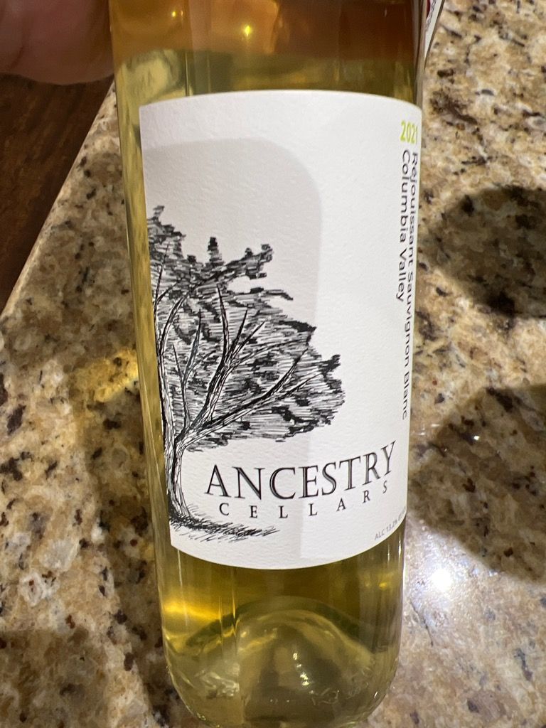 2022 Ancestry Cellars Sauvignon Blanc Rejouissant, USA, Washington ...
