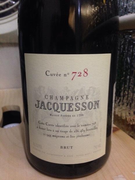 NV Jacquesson & Fils Champagne Cuvée No. 728 Brut, France, Champagne ...