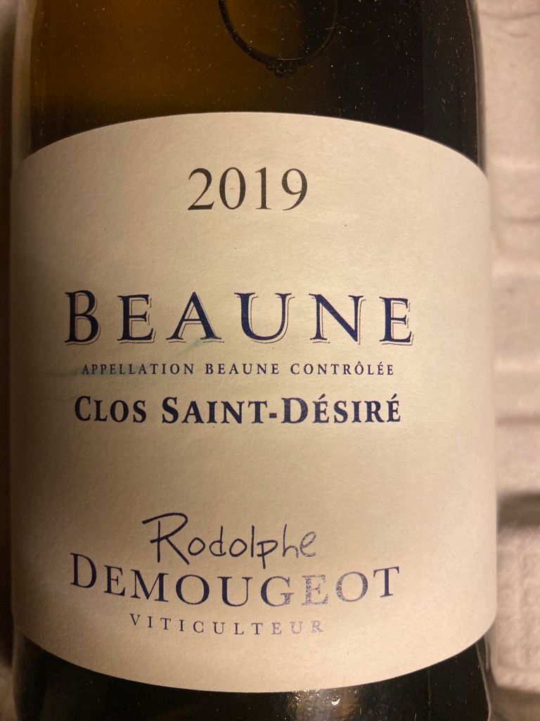 2020 Domaine Rodolphe Demougeot Beaune Clos Saint Désiré Blanc, France ...