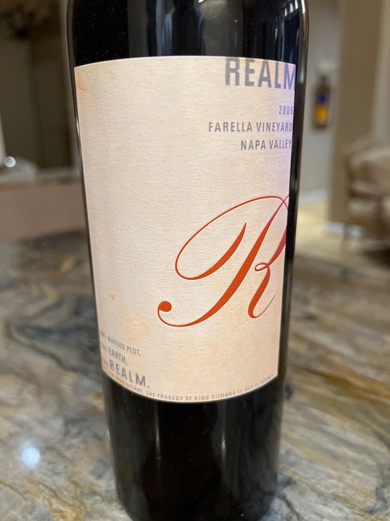 2006 Realm Cellars Farella Vineyard, USA, California, Napa Valley ...
