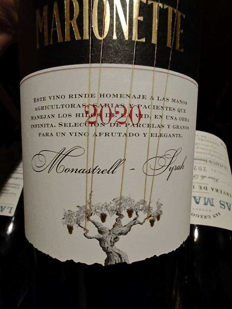 2020 Ego Bodegas Marionette Monastrell - Syrah, Spain, Murcia, Jumilla ...