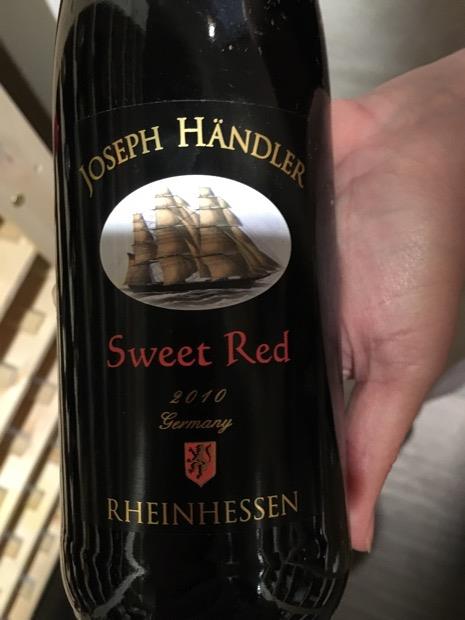 2010 Joseph Händler Dornfelder Sweet Red, Germany, Rheinhessen ...