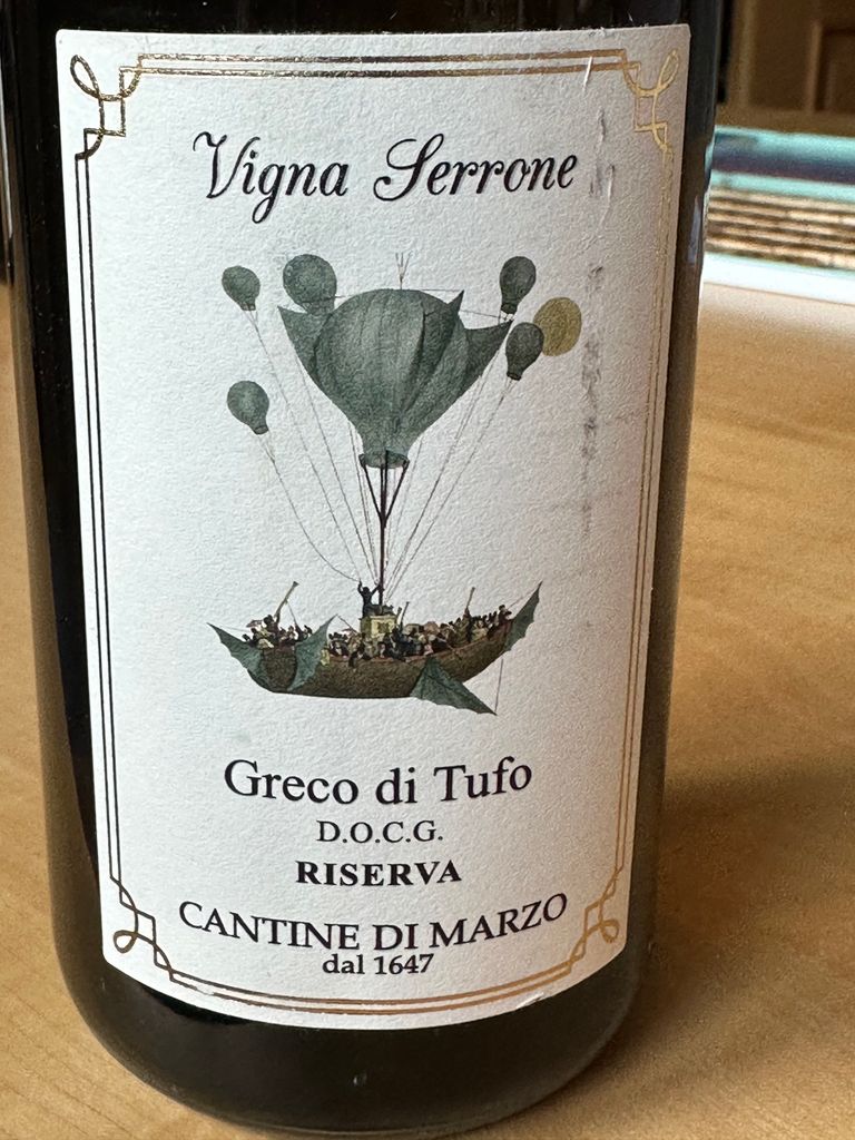 2019 Cantine di Marzo Greco di Tufo Riserva Vigna Serrone, Italy ...