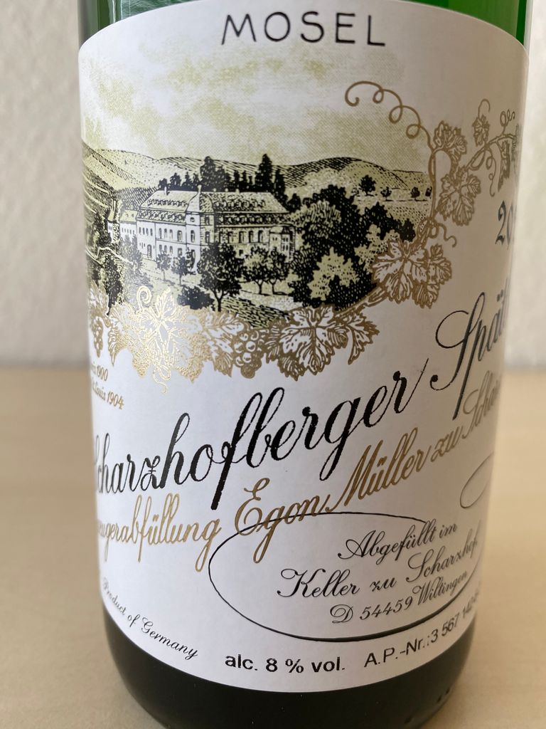2022 Egon Müller Scharzhofberger Riesling Spätlese, Germany, Mosel Saar ...