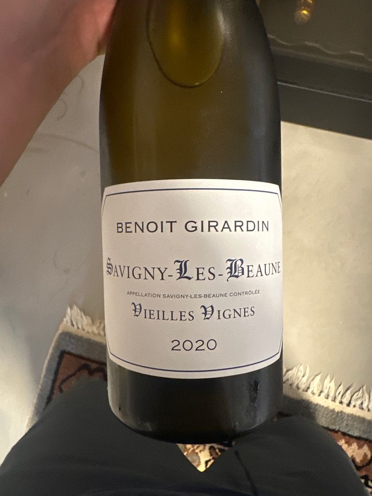 2020 Benoit Girardin Savigny-lès-Beaune Blanc Vieilles Vignes, France ...