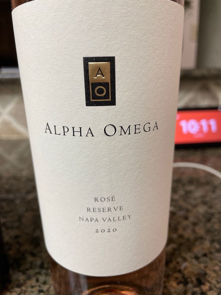 2020 Alpha Omega Rosé Reserve, USA, California, Napa Valley - CellarTracker