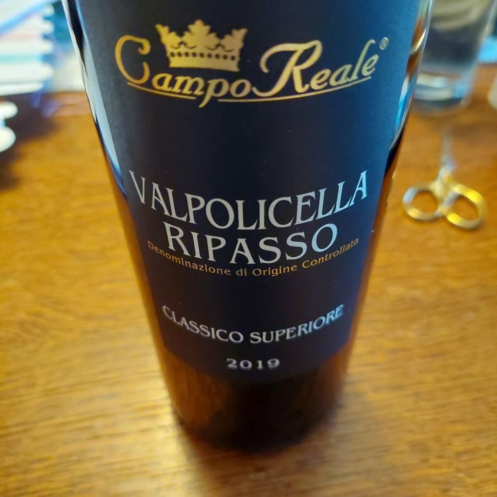 2019 CampoReale Ripasso della Valpolicella Classico Superiore, Italy ...