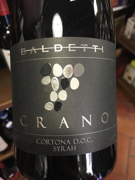 2012 Baldetti Syrah Cortona Crano, Italy, Tuscany, Cortona - CellarTracker