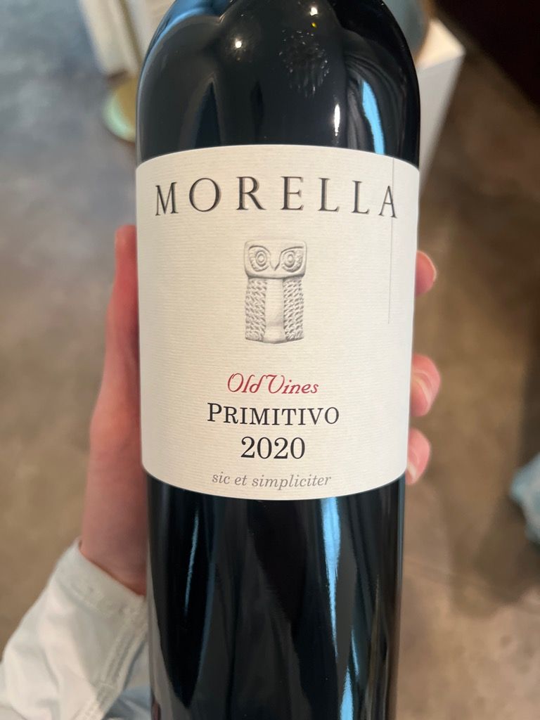 2020 Morella Primitivo Old Vines, Italy, Puglia, Puglia IGT - CellarTracker