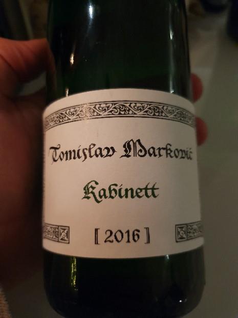 2016 Tomislav Markovic Riesling Kabinett, Germany, Baden - CellarTracker