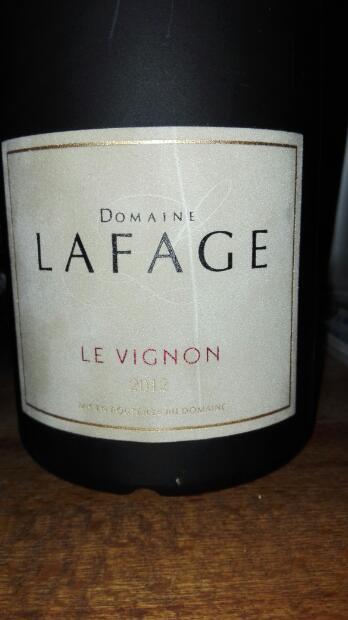 2012 Domaine Lafage Côtes du Roussillon Le Vignon, France, Languedoc ...