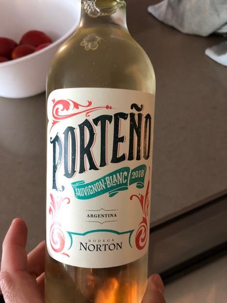 2019 Bodega Norton Sauvignon Blanc Porteno, Argentina, Mendoza - CellarTracker