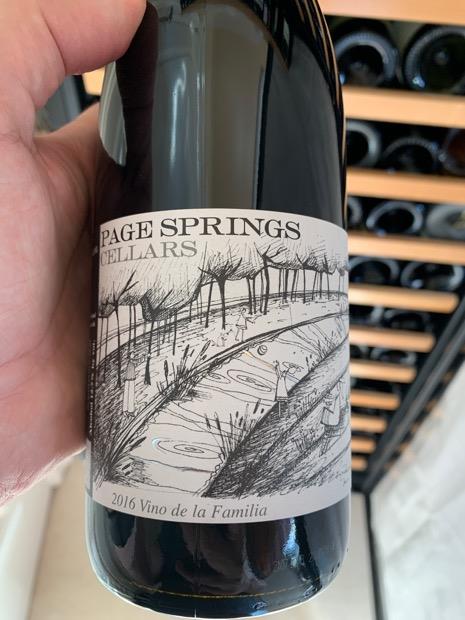 2016 Page Springs Cellars Vino de la Familia Blanca, USA, Arizona ...
