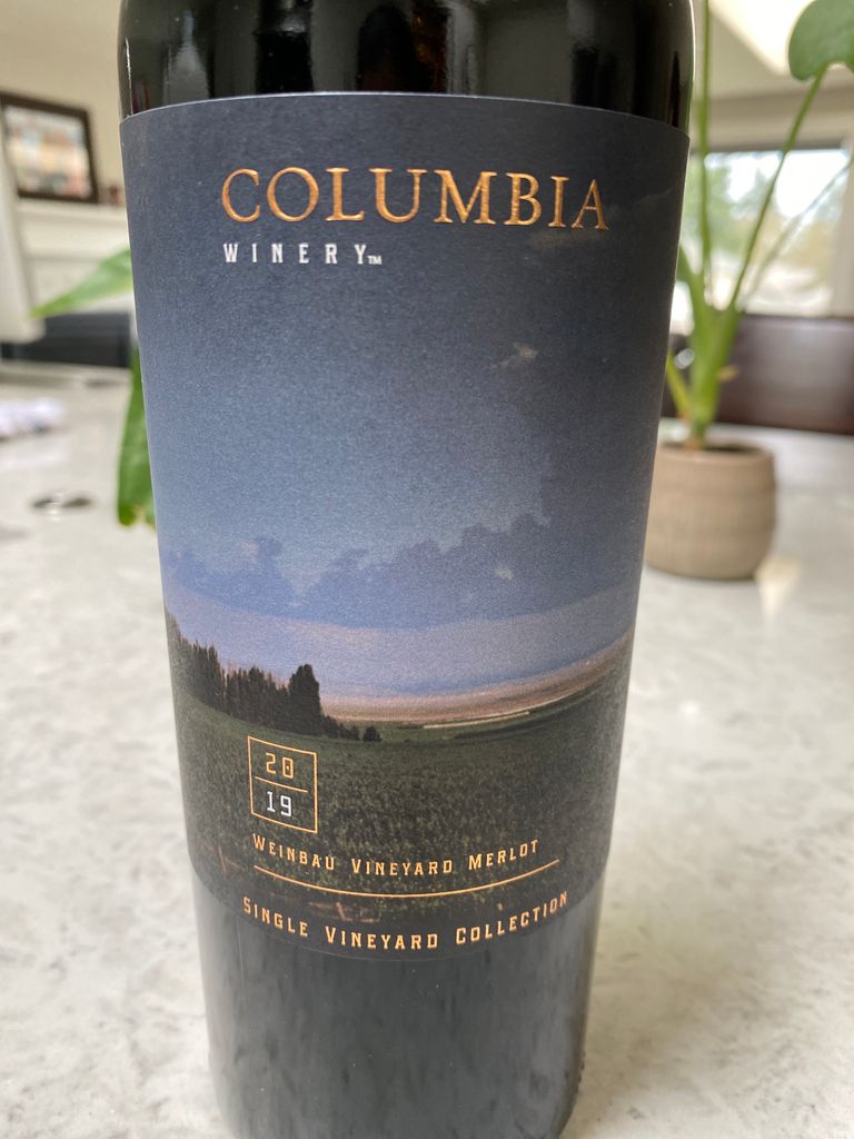 2019 Columbia Winery Merlot Weinbau Vineyard, USA, Washington, Columbia ...