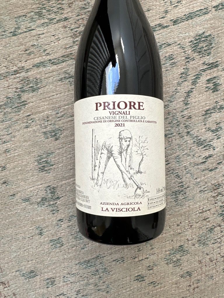 2022 La Visciola Cesanese del Piglio Priore Vignali, Italy, Latium ...