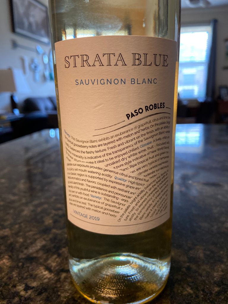 2019 Strata Blue Sauvignon Blanc, USA, California - CellarTracker