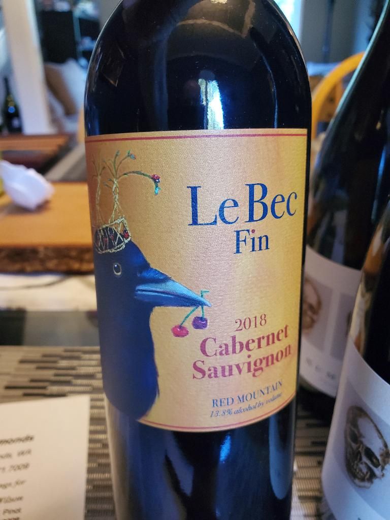 2016 Chateau Beck Cabernet Sauvignon Le Bec Fin, USA, Washington ...