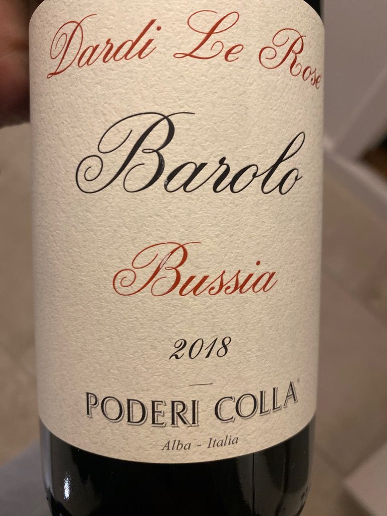 2018 Poderi Colla Barolo Dardi Le Rose Bussia, Italy, Piedmont, Langhe ...