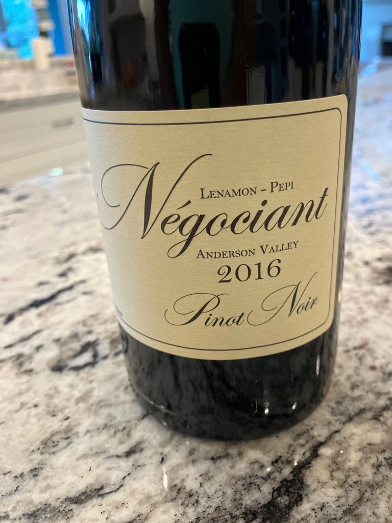 2016 Lenamon-Pepi Pinot Noir Negociant, USA, California, North Coast ...