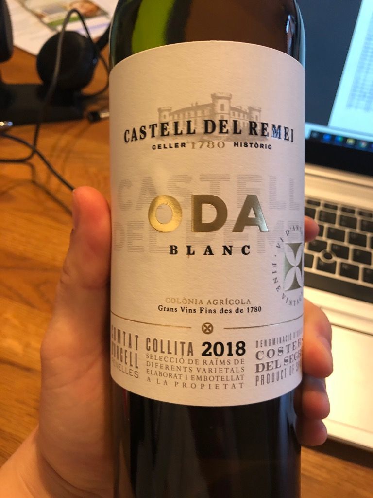 2021 Castell del Remei Oda Blanc, Spain, Catalunya, Costers del Segre ...