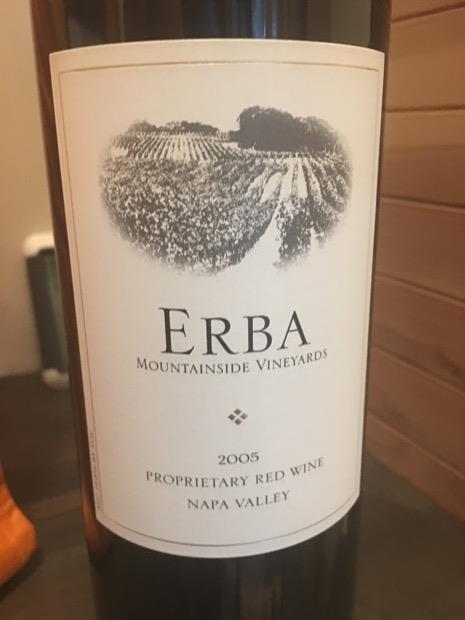 2005 Erba Mountainside Vineyards Proprietary Red Wine, USA, California ...