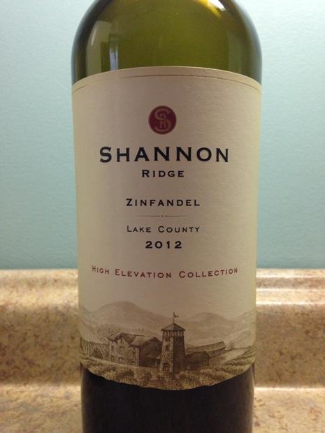 2012 Shannon Ridge Vineyard Zinfandel, USA, California, North Coast ...