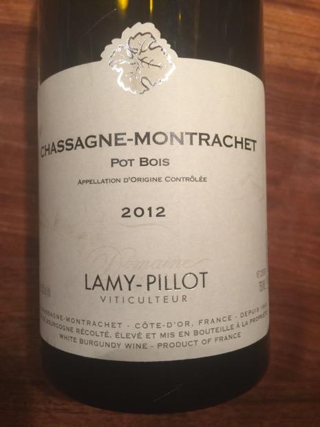 2012 Domaine Lamy-Pillot Chassagne-Montrachet Pot Bois, France ...