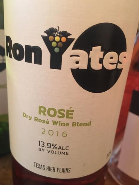 2016 Ron Yates Rosé, USA, Texas, Texas High Plains - CellarTracker