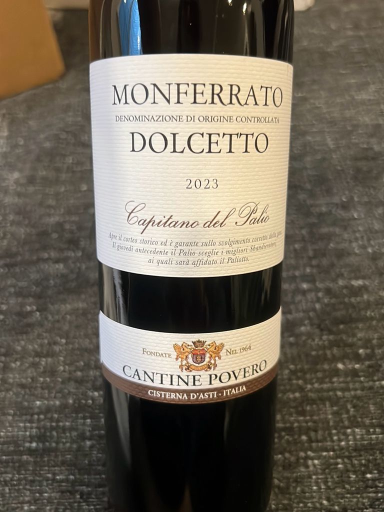 2023 Cantine Povero Dolcetto Monferrato, Italy, Piedmont, Monferrato ...