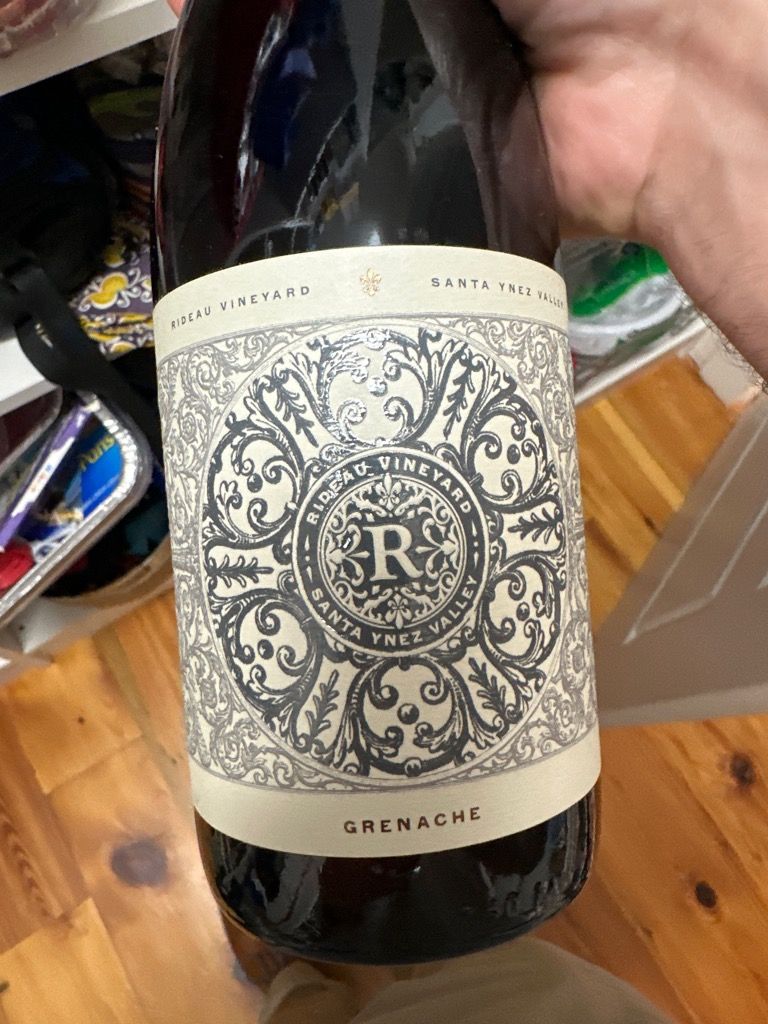2021 Rideau Vineyard Grenache, USA, California, Central Coast, Santa ...