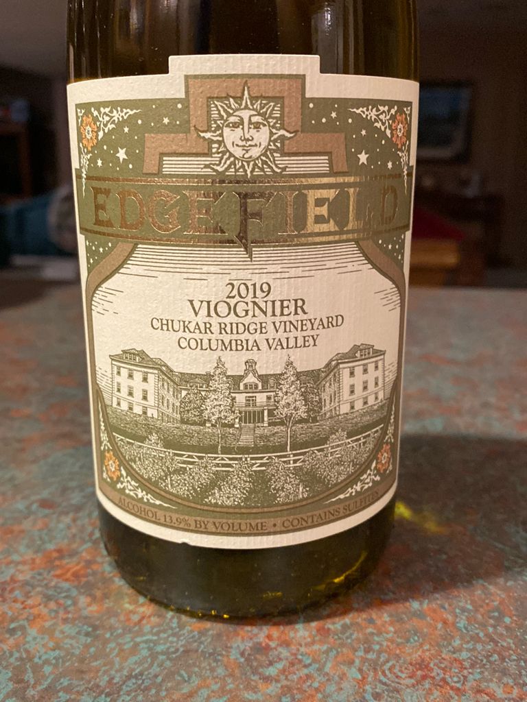 2021 Edgefield Winery Viognier Chukar Ridge, USA, Washington, Columbia ...