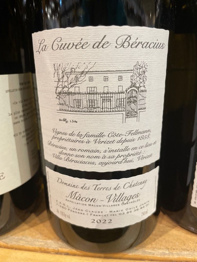 2022 Domaines des Terres de Chatenay Mâcon-Villages La Cuvée de ...