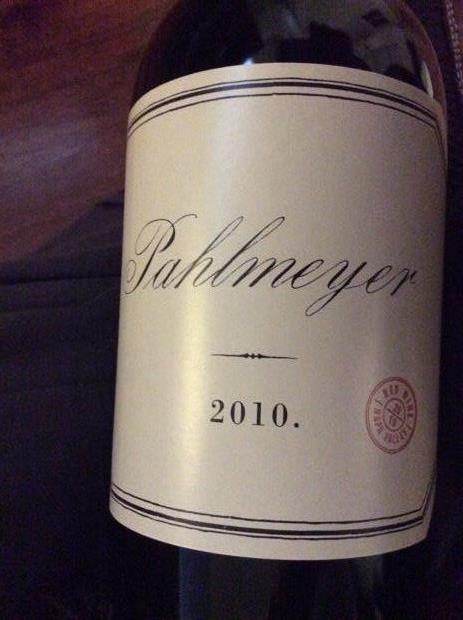 2010 Pahlmeyer Proprietary Red, USA, California, Napa Valley ...