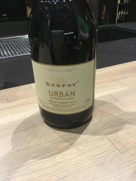2011 István Szepsy Furmint Tokaji Urban, Hungary, Tokaji - CellarTracker
