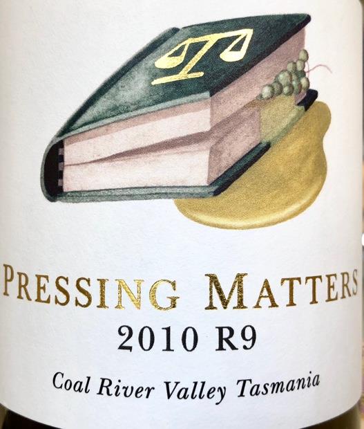 2010 Pressing Matters Riesling R9, Australia, Tasmania, Coal River ...
