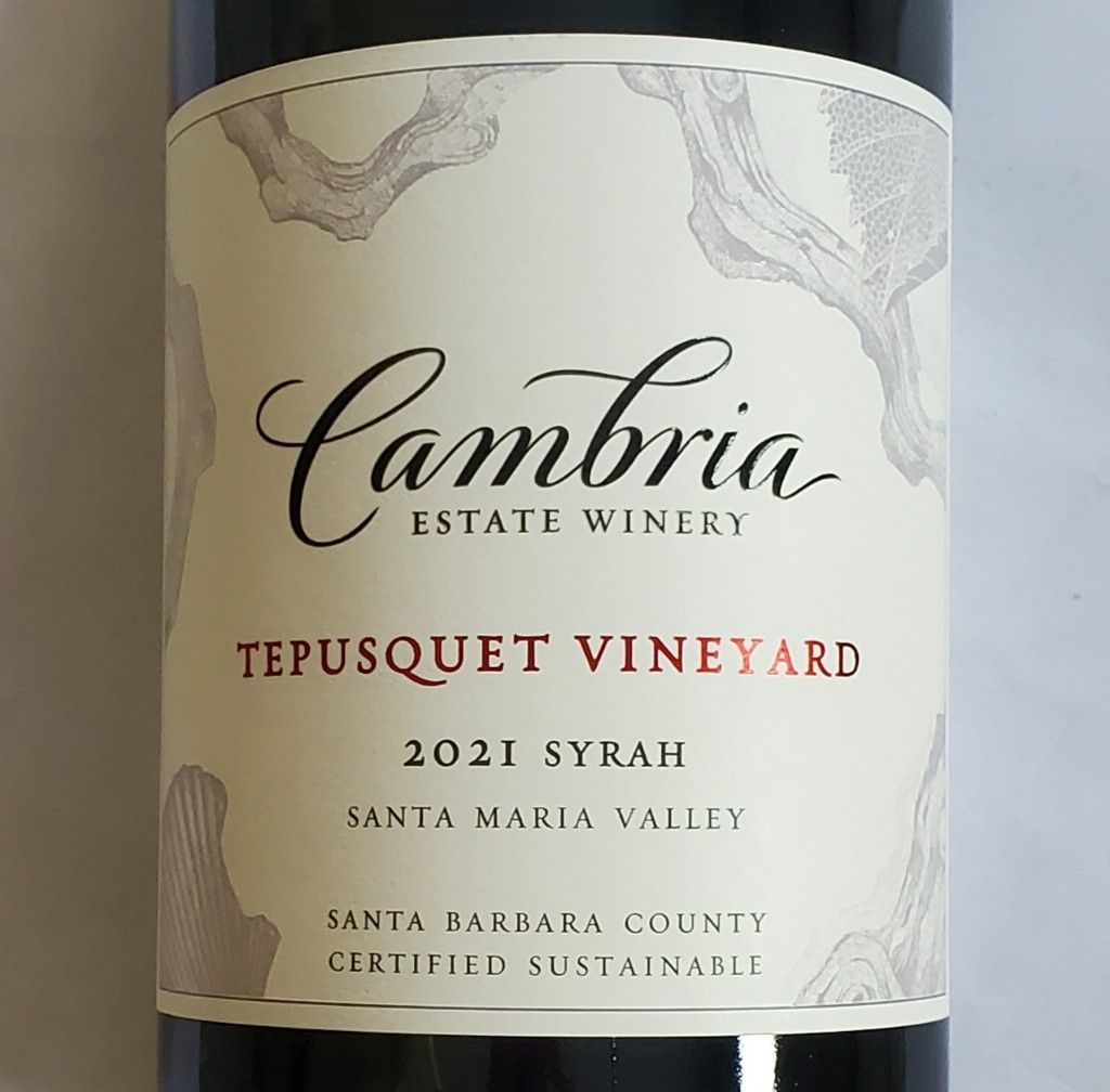 2021 Cambria Syrah Tepusquet Vineyard, USA, California, Central Coast ...