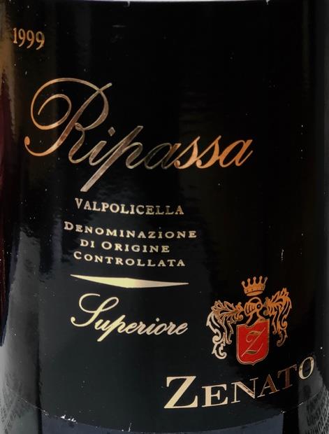 1999 Zenato Ripassa, Italy, Veneto, Valpolicella, Ripasso della ...
