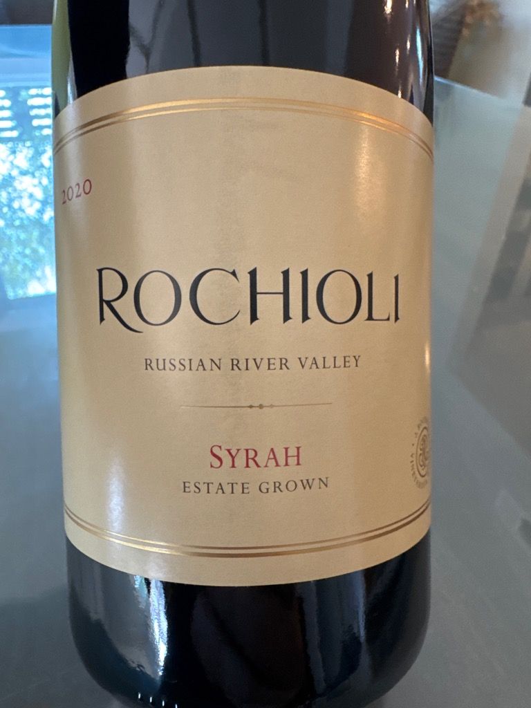 2019 J. Rochioli Syrah Estate, USA, California, Sonoma County, Russian ...