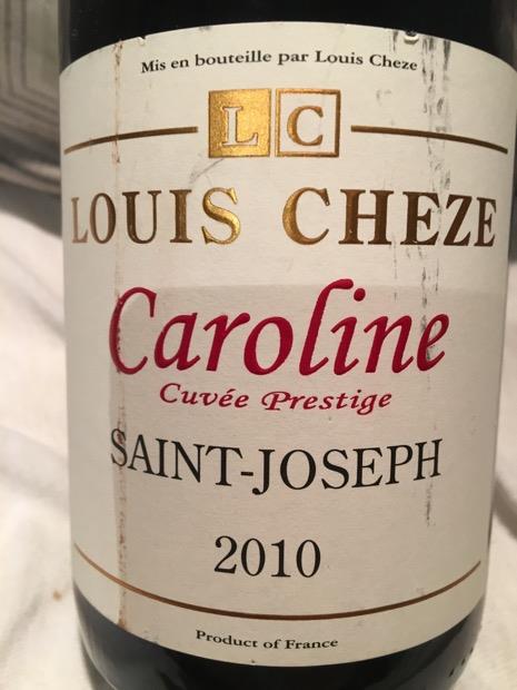 2010 Domaine Louis Cheze St. Joseph Cuvée Prestige de Caroline, France ...