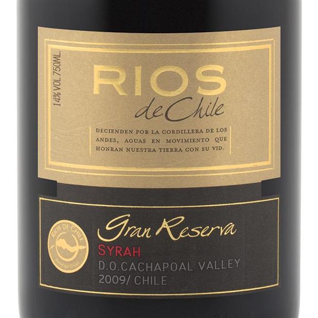 2009 Rios de Chile Syrah Gran Reserva, Chile, Rapel Valley, Cachapoal ...